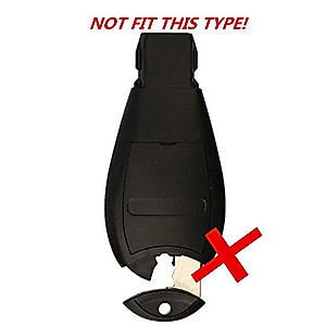 KAWIHEN Key Fob Skin Replacement for 2008-2015 Town and Country 2008-2019 Dodge Grand Caravan IYZ-C01C M3N5WY783X 56046708AB