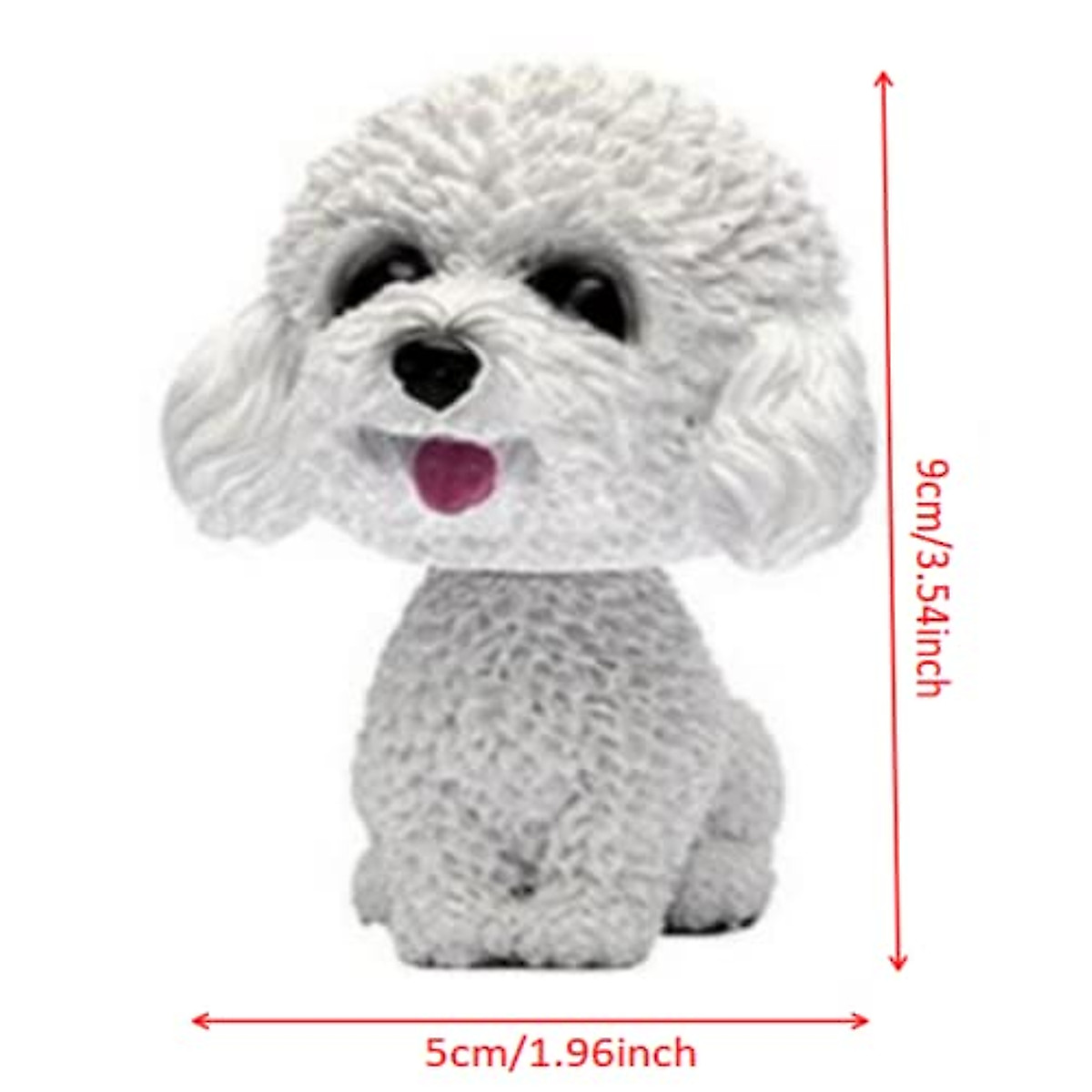CYISONAL 2PCS Shaking Head Dog Toy Simulation Bobble Head Dog Toy for Car Interior Dashboard Ornament Car Furnishing Home Office Decor