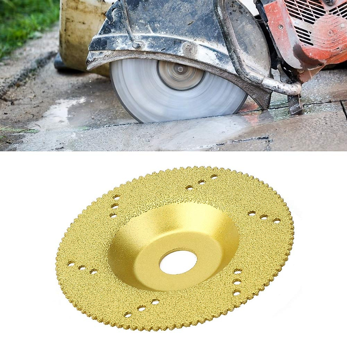 3.9" Diamond Grinding Disc, All Purpose Segmented Rim Diamond Blade for Cutting Rebar, Cast Iron, Concrete, Pavers, Tile, Granite, Laminate