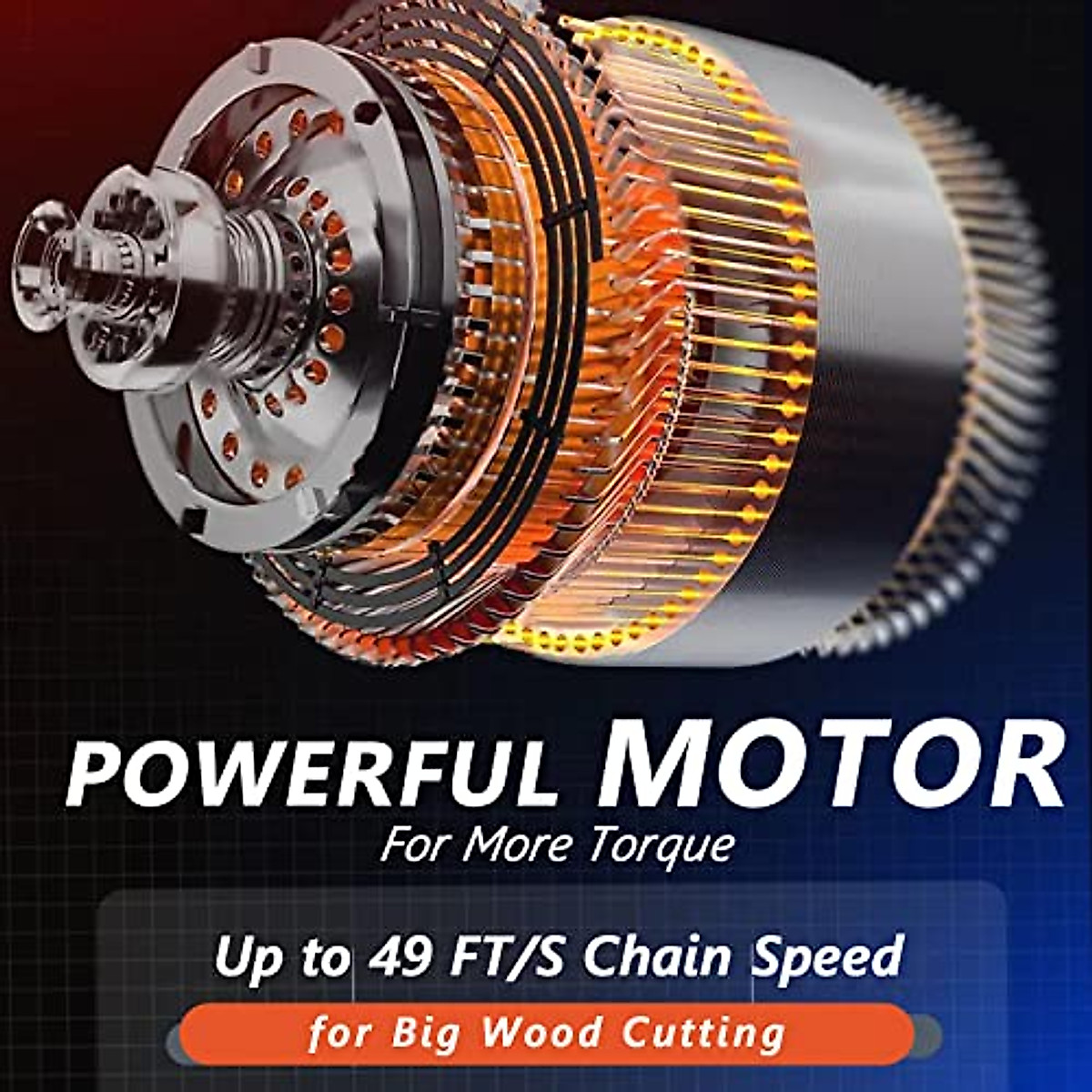 MAXLANDER Electric Chain Saw, 9 Amp Corded Chainsaw, 15m/s with 14 Inch Chain and Bar, Light Weight Multi Angle Fast Cut Powerful High Efficiency