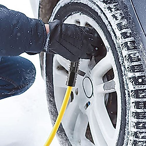 Hromee Air Compressor Hose 1/4 Inch x 25 Feet Hybrid Hose with Fittings, 1/4" Industrial Quick Coupler and Plug Kit