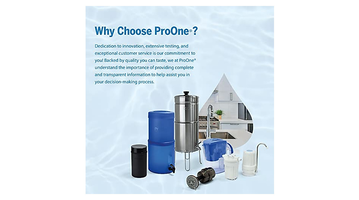 ProOne Replacement Water Filter - Clean & Safe Drinking Water