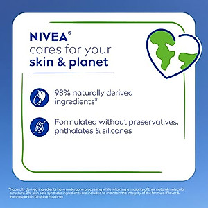 NIVEA Vanilla Buttercream Lip Care, Moisturizing Lip Balm with Shea Butter, Nourishing Oils and Vitamin C & E, 3-in-1 Moisture, Repair and Nourish, 0.17 Oz Stick, Pack of 4