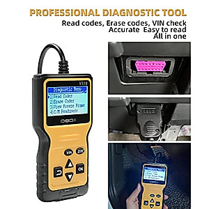 YAKEFLY Universal OBD2 Scanner,Car Engine Fault Code Reader CAN Diagnostic Scan Tool Scanner Diagnostic Tool,Car Scanner Vehicle Engine Code，to Check Engine Light.