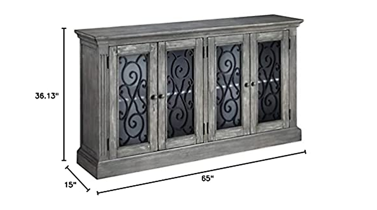 Vintage 65" Accent Cabinet - Ashley Mirimyn