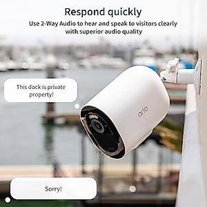 Arlo Go 2 LTE or Wi-Fi Spotlight Camera, Cellular Security Camera, No Wi-Fi Needed, Requires SIM Card and Service Plan Not Included, Outdoor Camera, Night Vision - 1 Pack – White – VML2030​
