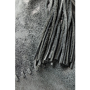 HOBO Paulette Handbag For Women - Premium Leather Construction With Two-Way Zipper Closure, Gorgeous and Stylish Handbag Grey One Size One Size