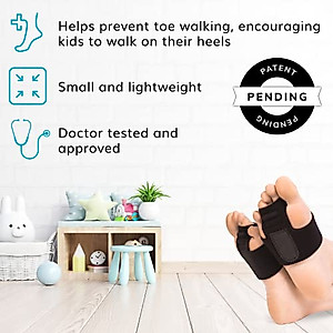 BraceAbility Toe Walking Brace - Pediatric Idiopathic AFO Correction Splint for Kids Tip-Toe Prevention, Autism and ADHD Treatment, Cerebral Palsy, Aspergers, Youth Neurological Disorders (XS Pair)