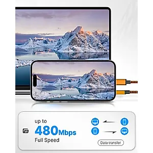 iPhone Charger Fast Charging [Apple MFi Certified] 6ft/5/3/1.5 Lightning Cable iPhone Charger Cord Nylon Braided USB Cable Compatible with iPhone 14 13 12 Pro Max 11 XR XS X 8 7 6s Plus SE iPad