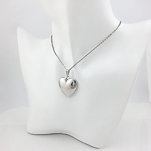 YOUFENG Love Heart Locket Necklace that Holds Pictures Polished Lockets Necklaces Birthday Gifts