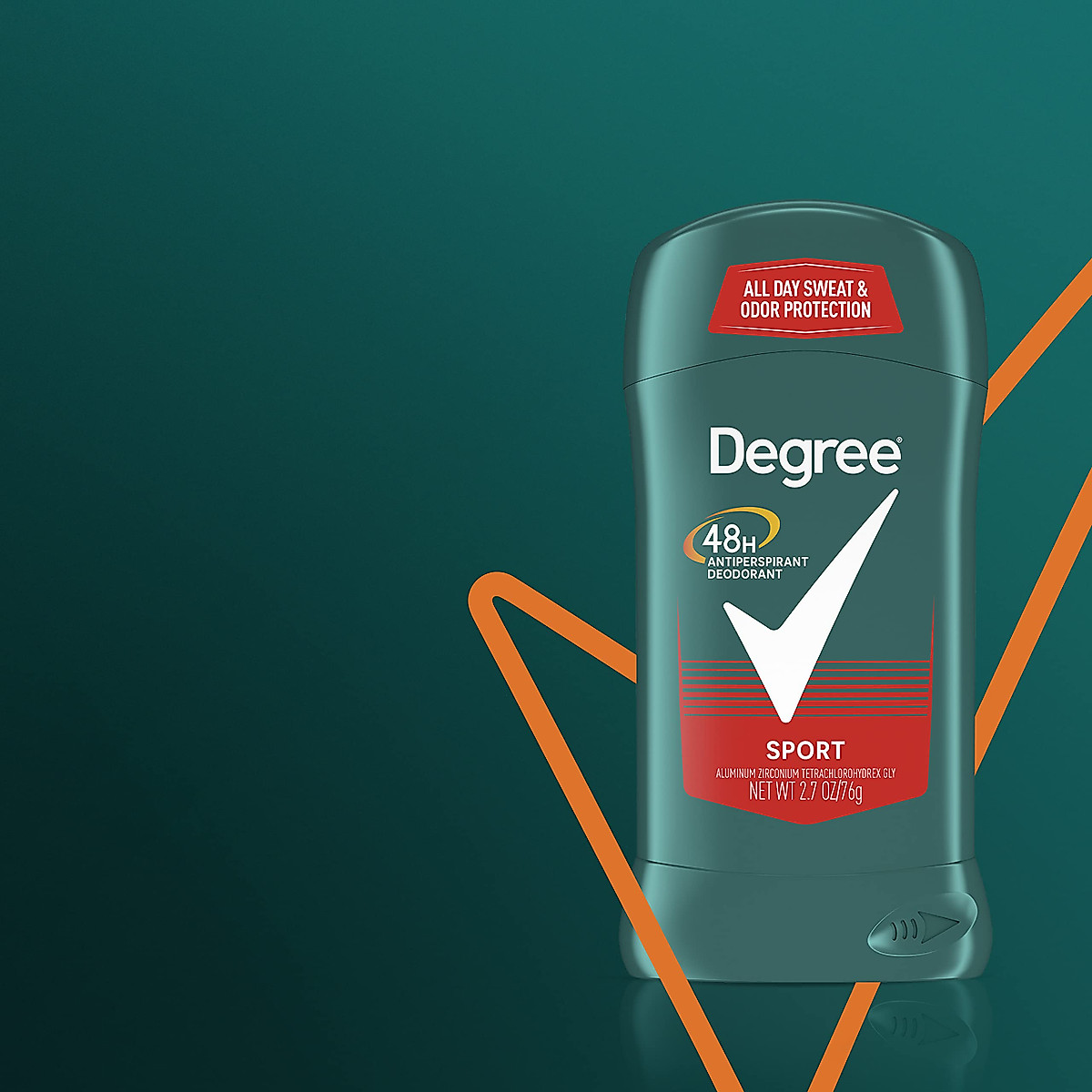 Degree Men Original Protection Antiperspirant Deodorant Sport Pack of 6 48-Hour Sweat and Odor Protection Antiperspirant For Men 2.7 oz