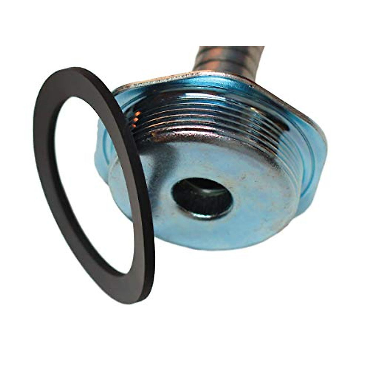 2 Jerry CAN Metal SPOUTS w/Built in Metal Screen Including New Improved Nitrile Gasket (not Ribbed) Heavy Duty Army Surplus Military USMC Blitz Gas Jerrycan Flexible Fuel Nozzles Gas CAN NOT Included