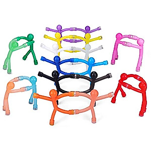 TRYMAG Man Fridge Magnets, 20Pcs Refrigerator Magnets, Funny Magnetic People Mini Flexible Humanoid Colorful Magnetic Toy for Kids, Adults, Whiteboard, Office, School Decoration