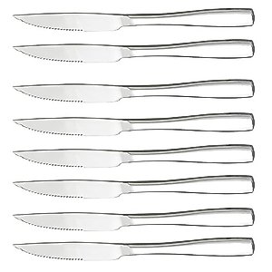 Hommp 8-Piece Stainless Steel Steak Knives for Chefs Commercial Kitchen
