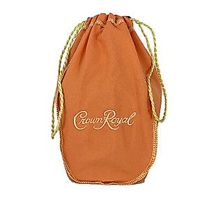Orange Crown Royal Bag w/Drawstring - Perfect for Storage Gift Bags Shiftboot Carrying Dice or Games Felt Fabric for Sewing - from Crown Peach Bottles