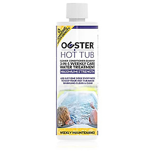 Bio Ouster Hot Tub Chemicals Watercare Kit - Inflatable Hot Tub Chemical Kit, Hot Tub Cleaner, Spa Chemicals for Hot Tub, Spa Cleaner for Hot Tub - 3in1 Weekly Care, Tub Restoration, Towel, Cup (Kit)