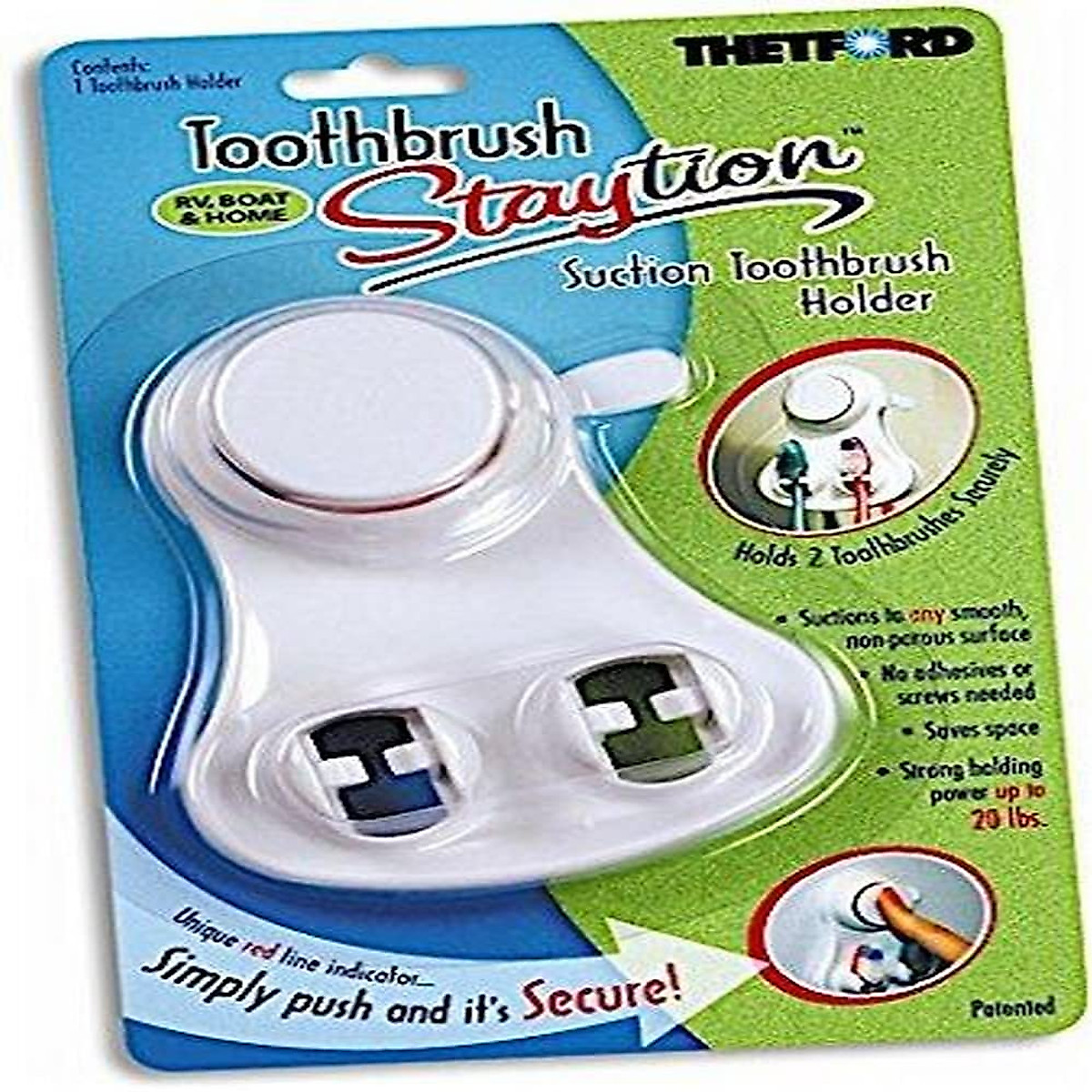 THETFORD Staytion Toothbrush Suction Holder 36669