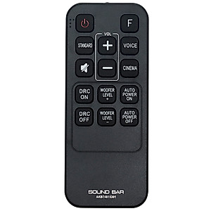 AKB74815301 Remote Control Replacement Applicable for LG Soundbar S55A3-D LAS454B S45A1-D LAS453B SH3B SPH3B-W SH3K SJ4Y SPH4B-W LAS485B Sound Bar