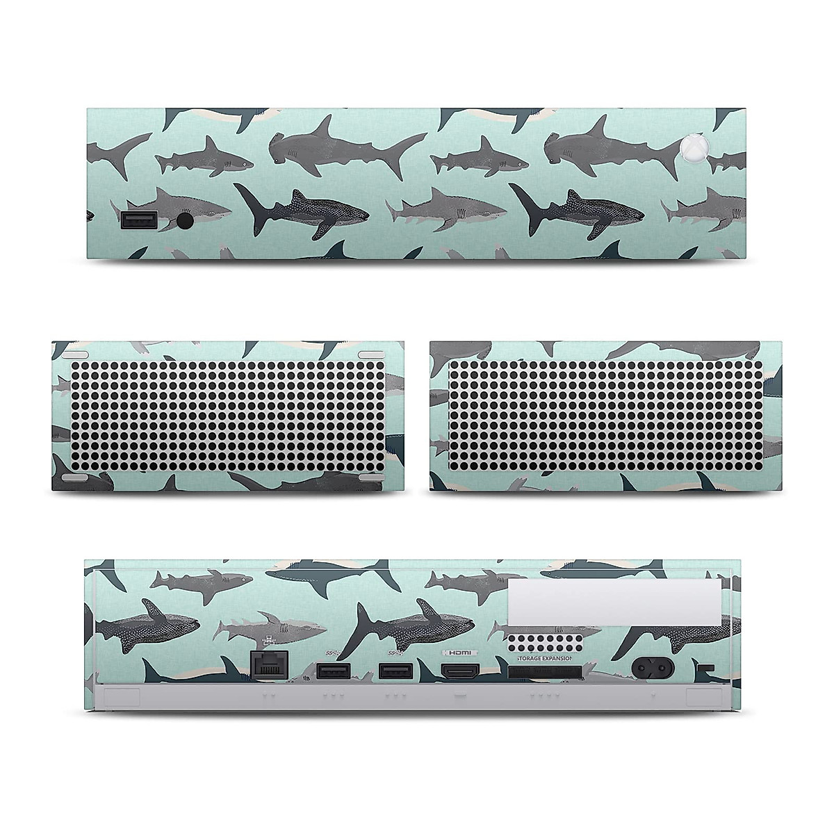 Head Case Designs Officially Licensed Andrea Lauren Design Sharks Art Mix Matte Vinyl Sticker Gaming Skin Case Cover Compatible with Xbox Series S Console and Controller Bundle
