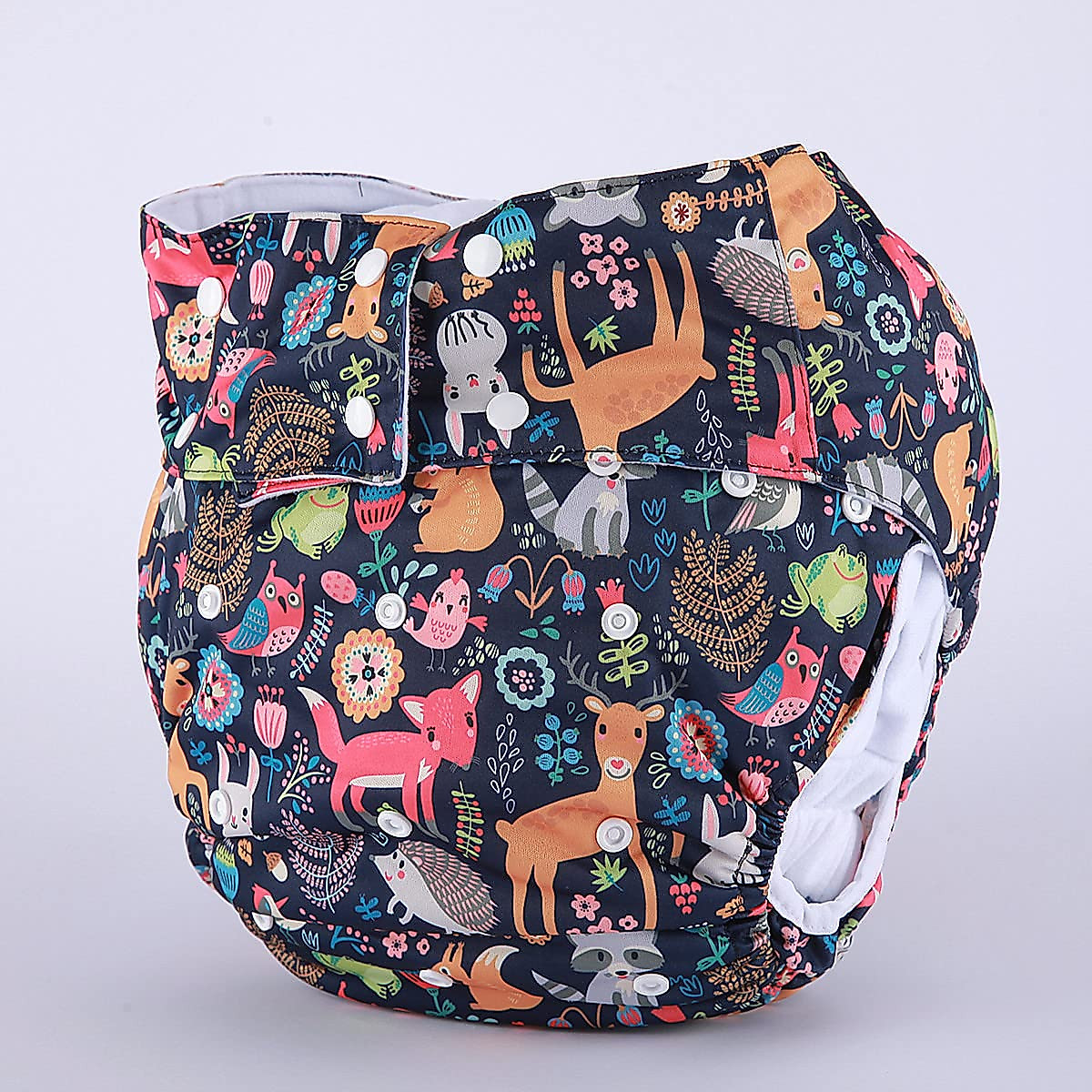 ReUseLife 2 Pieces Adjustable Washable Reusable Cloth Incontinence Underwears for Women and Men,Adult Cloth Diaper,Snap Closure,Waist 27-39 Inches