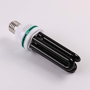 UV Black Light E27 220V 365nm Chicken Raising Fish Ponds Trap Light Breeding Light UV Black Bulb (Black Bulb 40W)