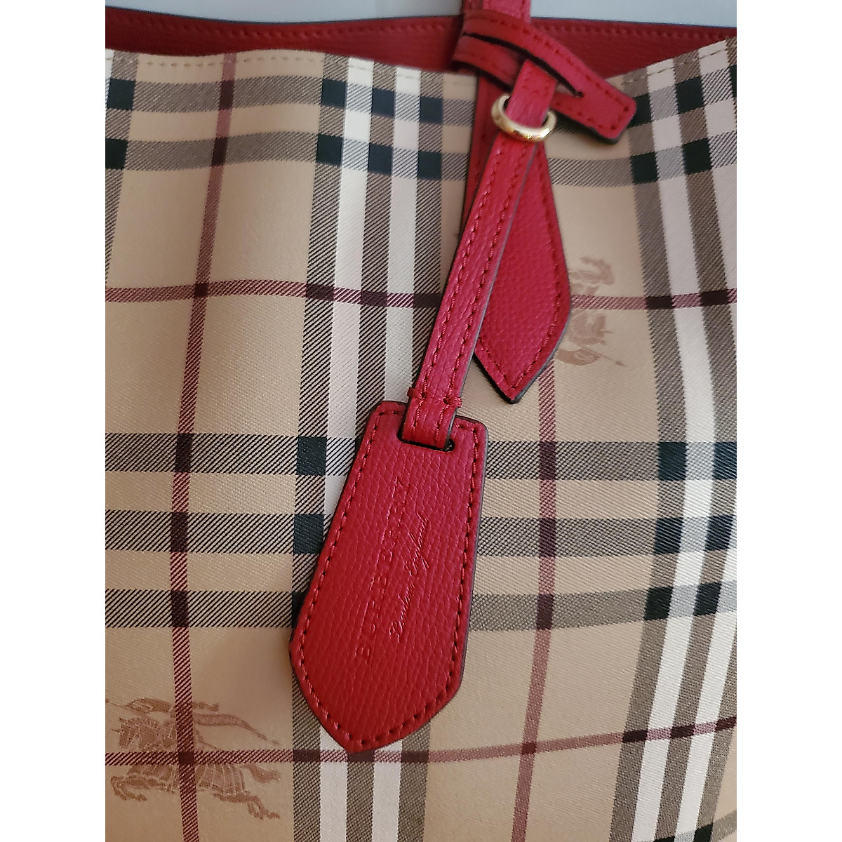 BURBERRY Medium Reversible Tote in Haymarket Check