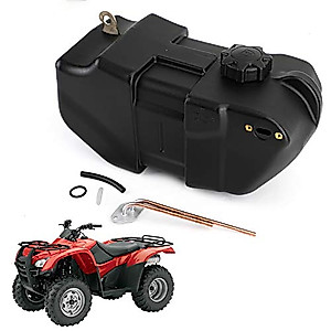 Bruce & Shark - Plastic Fuel Tank with Cap, Fuel Tank Gas Cap Petcock Kit Fits for Honda Atv TRX 350D 350 Fourtrax Foreman 1986 1987 1988 1989