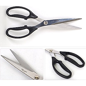 Lock&Lock Korean BBQ Bulgogi Kalbi Stainless Steel (420J2) Scissors - Meat Cutting Shears 9.8 Inch - Right and Left Hand Users