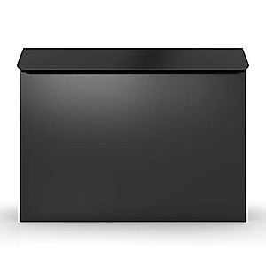 Movo Home Mailbox Casey Large Mailbox, Mailbox for Outside, Matte Black