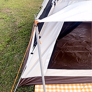 Pop Up Tent Pop Open in Three Seconds,Double Doors and Four Windows Quick Erect Tent, Firm and Stable Backpack Tent, Ideal for Camping in The Garden 4 People