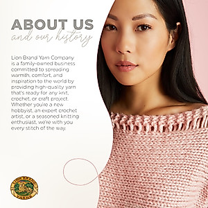 Lion Brand Yarn (1 Skein) Hometown Bulky, Houston Cream yarn, 1-Pack