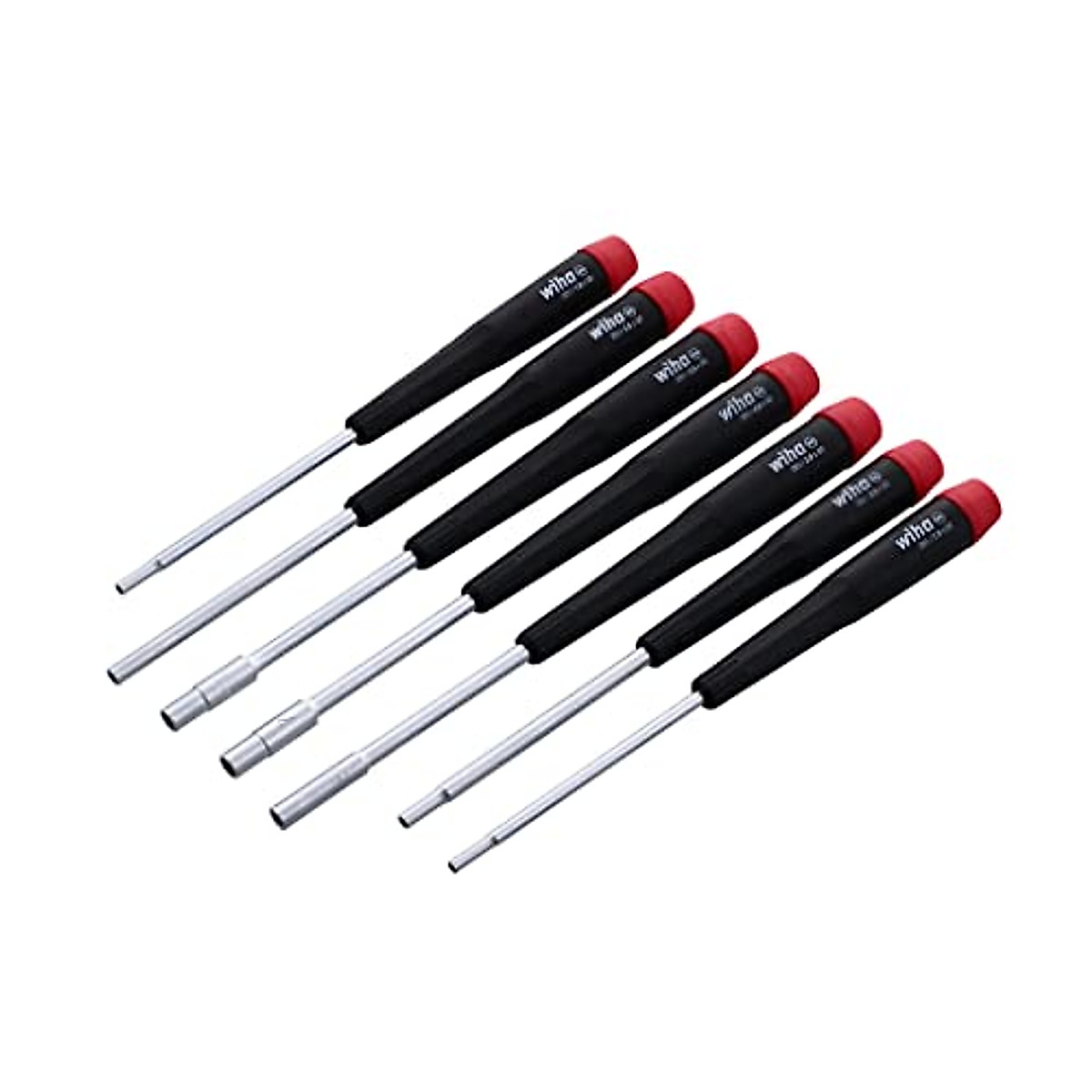 Wiha 26592 Nut Driver Set With Precision Handle, Metric, 7 Piece