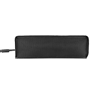 eXtremeRate Black Horizontal Dust Cover for Xbox One Console Custom Designed Double Layer Soft Neat Lining Waterproof Dustproof Precision Cut Easy Access Cable Port