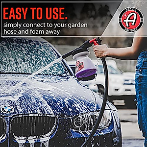 Adam's Polishes Standard Foam Gun - Car Wash & Car Cleaning Auto Detailing Tool Supplies | Car Wash Kit Soap Shampoo & Garden Hose for Thick Suds | No Pressure Washer Required | Car Detailing to