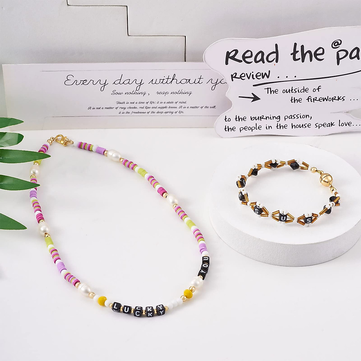 FASHEWELRY 500Pcs Acrylic Cube Letter Beads 5x5x5mm Black Square Letter C Alphabet Beads for DIY Bracelet Necklace Jewelry Making