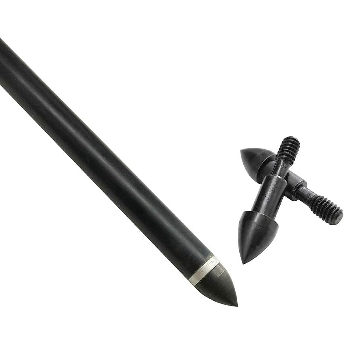 ZSHJGJR Archery Arrow Field Points 60 Grain Bullet Point Arrow Tips Screw in Broadheads for Hunting Shooting Partice 12/24 Pieces (12Pieces)