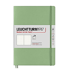 LEUCHTTURM1917 361592 Notebook Muted Colours (A5) Soft Cover Sage Dotted