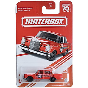 Matchbox Mercedes Benz 220 SE Sedan, Metal Parts [red] 4/6