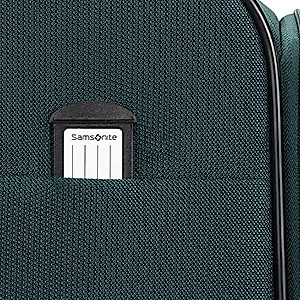 Samsonite Aspire DLX Softside Expandable Luggage with Spinner Wheels, Checked-Medium 25-Inch, Emerald