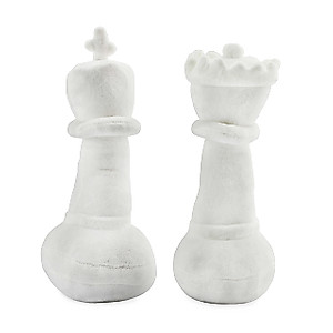 Attatoy Plush Chess Pieces (Set of 2): King and Queen Stuffed Toy Chess Game Figures