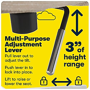 Serta Leighton Home Office Chair with Memory Foam, Height-Adjustable Desk Accent Chair with Chrome-Finished Stainless-Steel Base, Twill Fabric, Stoneware Beige