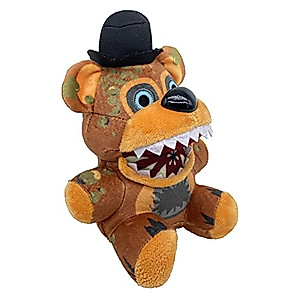 Twisted Freddy Plush Toy,Five Nights at Freddy's plushies, FNAF All Character Stuffed Animal Doll Children's Gift Collection,8”