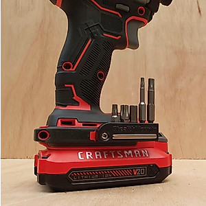 StealthMounts Magnetic Bit Holder for Craftsman (2 Pack) - Red | Made in UK