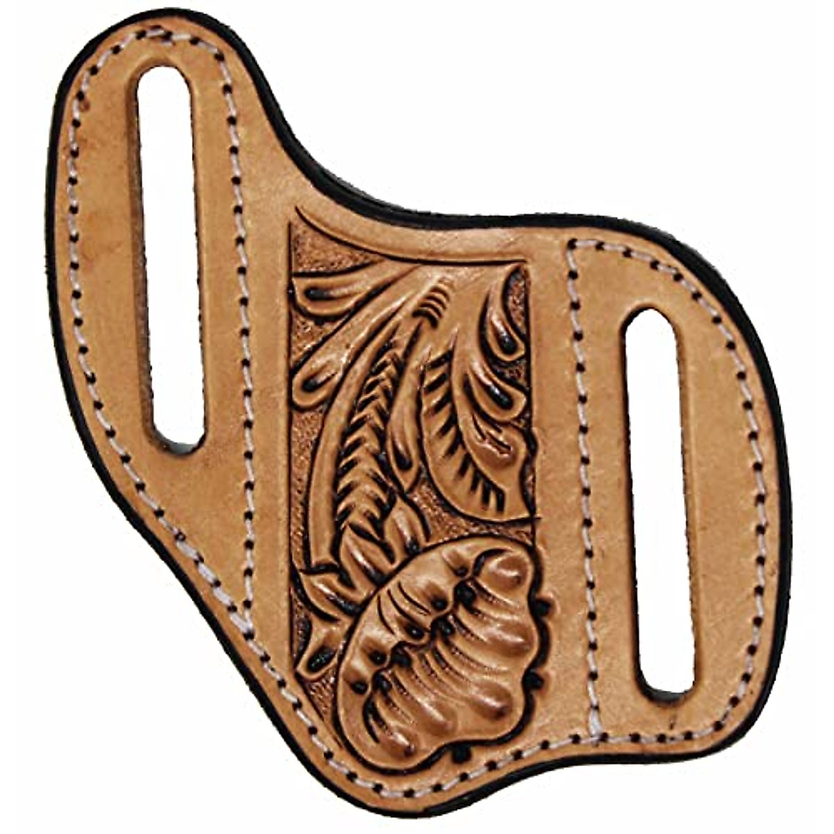 CHALLENGER Western Leather Hair-On 4" Knife Sheath Holder Pouch 2" Belt Loop 29FK10