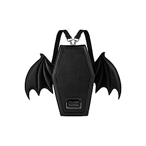 Killstar Sickly Sweet Black Bat Wings Gothic Punk Coffin Backpack Medium