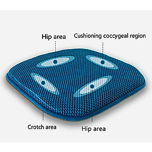 Chair Cushions for Dining Chairs 6 Pack, Office Chairs Cushions for Sofa Dining Room Decor, Car Seat Driver, Memory Foam Pads with Ties Slip Non-Skid Rubber Back Rounded Square 16" x 16" (Beige)