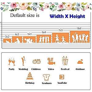 Batt Boho Rainbow Backdrop 1st Birthday for Kids Theme Baby Shower Neutral Gender Reveal Banner Background Photography Happy (5x3ft)