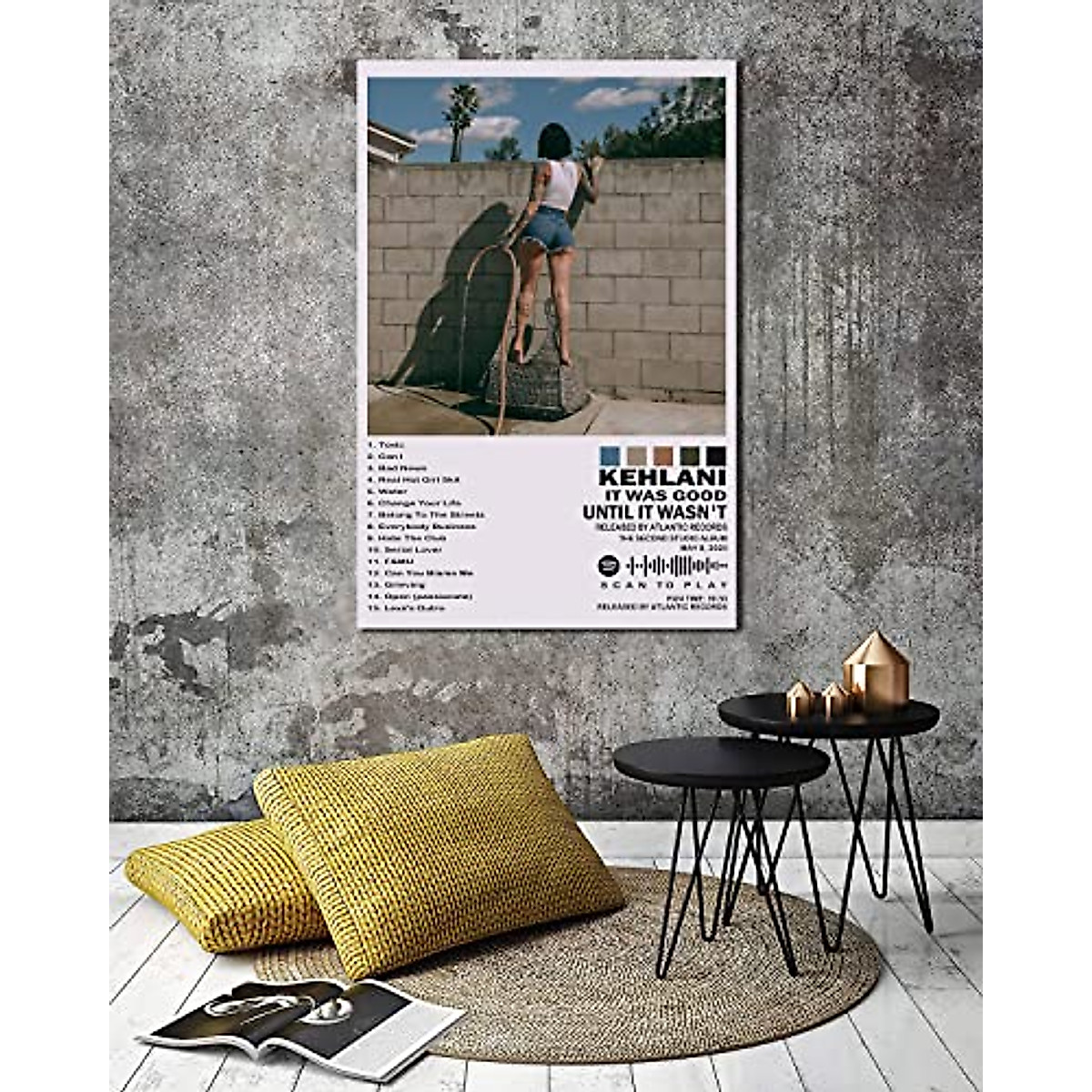 CINTUA Kehlani Posters It Was Good Until Wasn't Album Cover for Art Wall Canvas Pictures Modern Office Decor Prints 12'' x 18'' Unframed