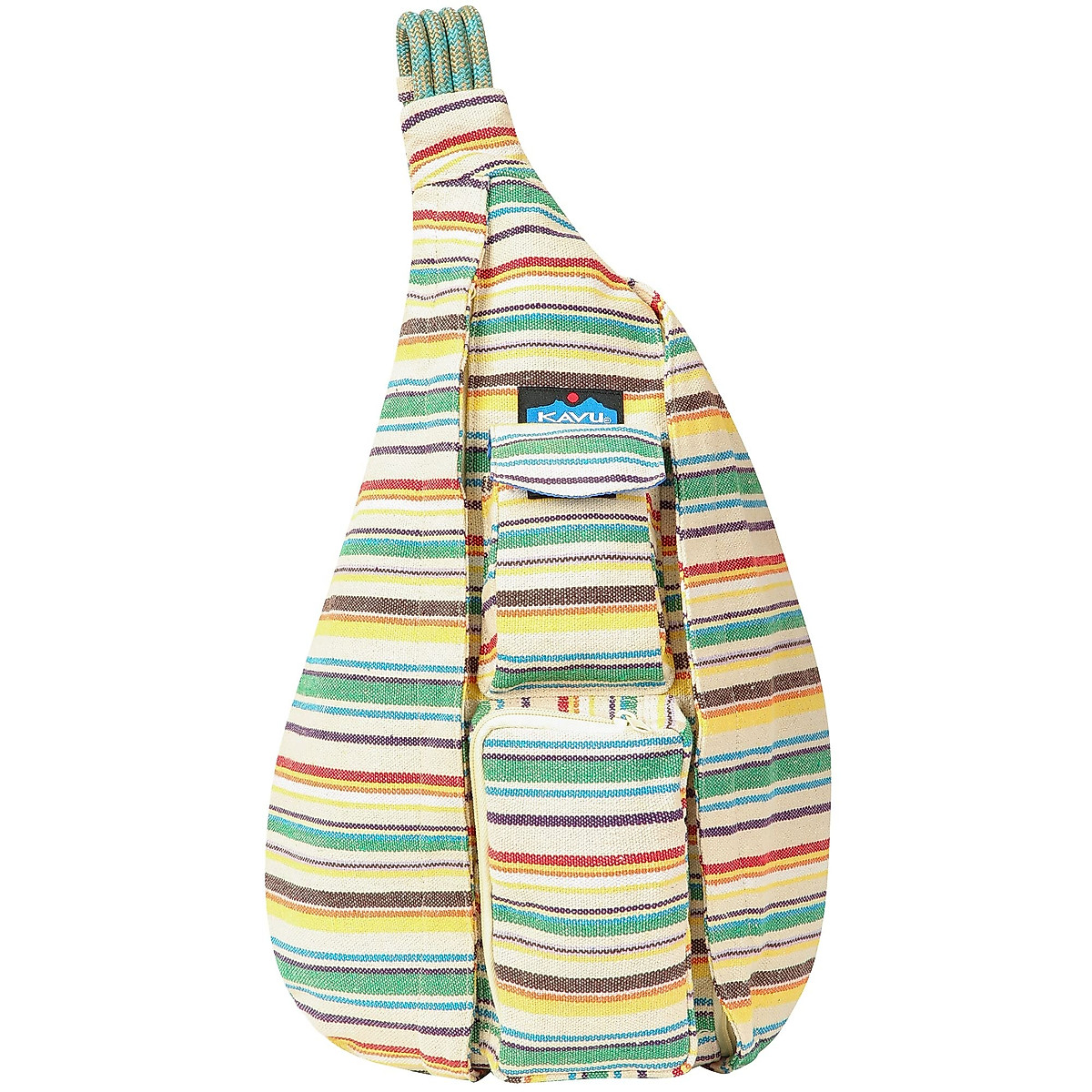 KAVU Interwoven Rope Bag Sling Crossbody Backpack - Prism Stripe