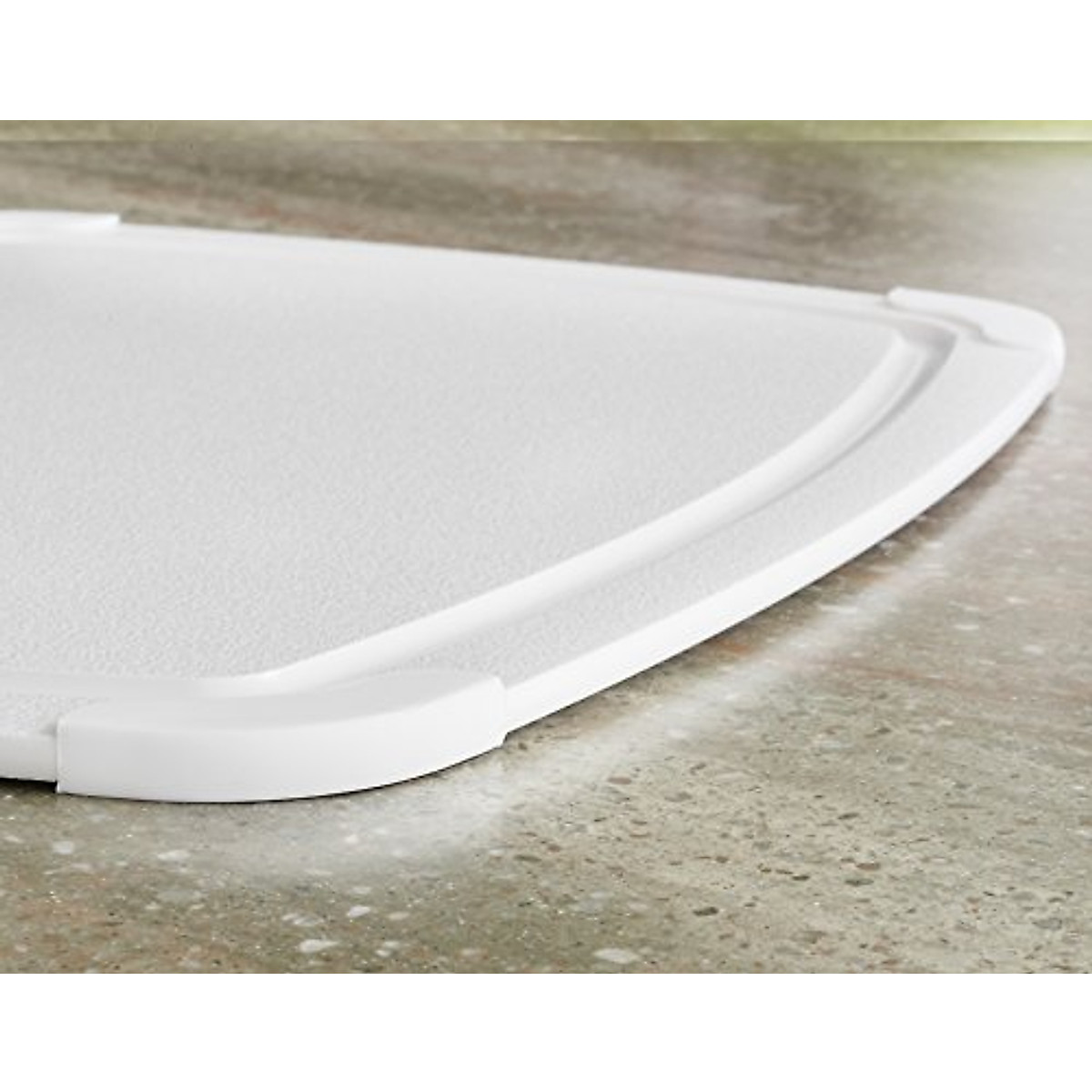 Epicurean Cutting Board with Removable Silicone Corners, 11.5" by 9", White